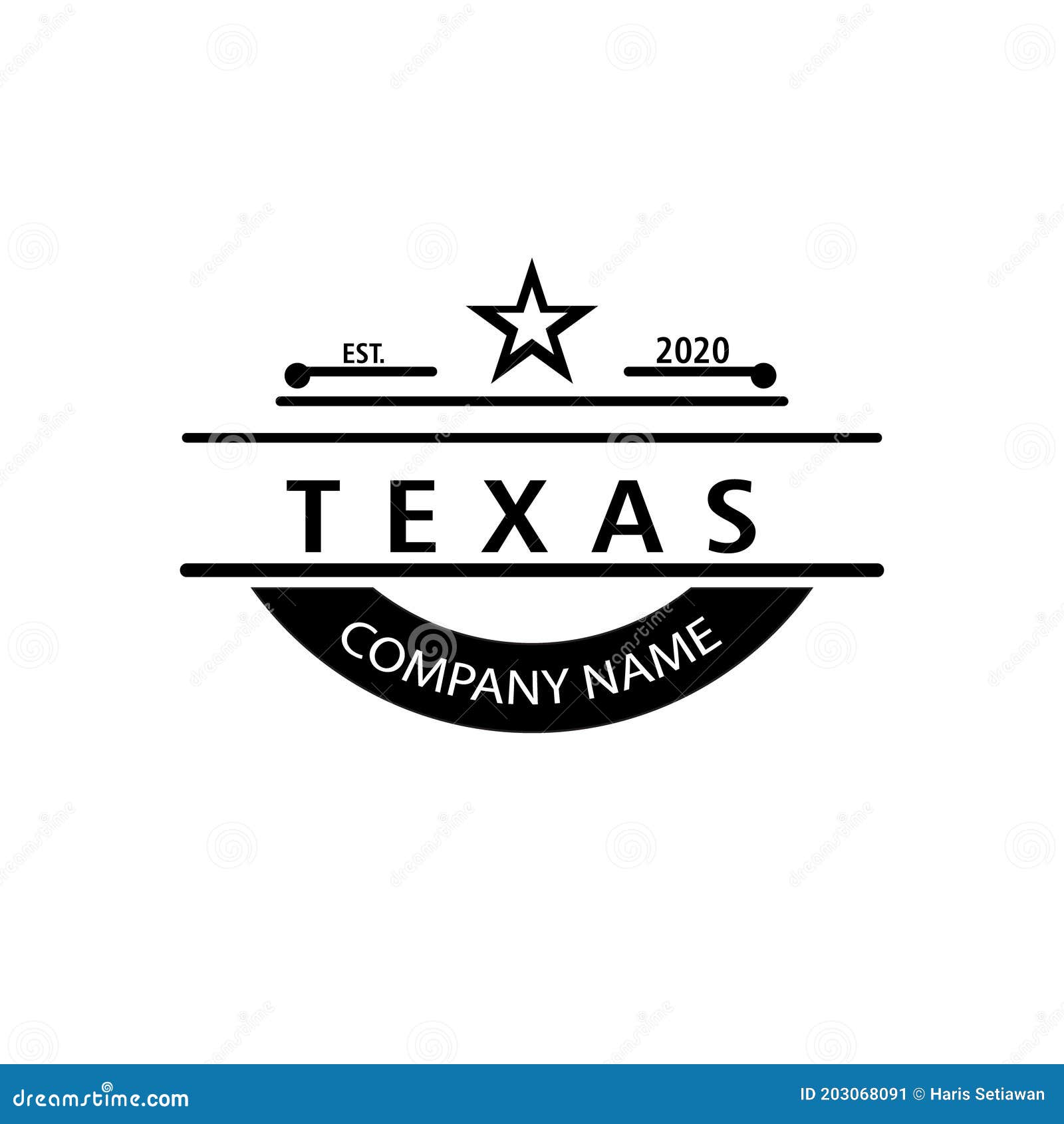 Vector Illustration Texas Logo Design Suitable for Sticker Stamps Etc ...