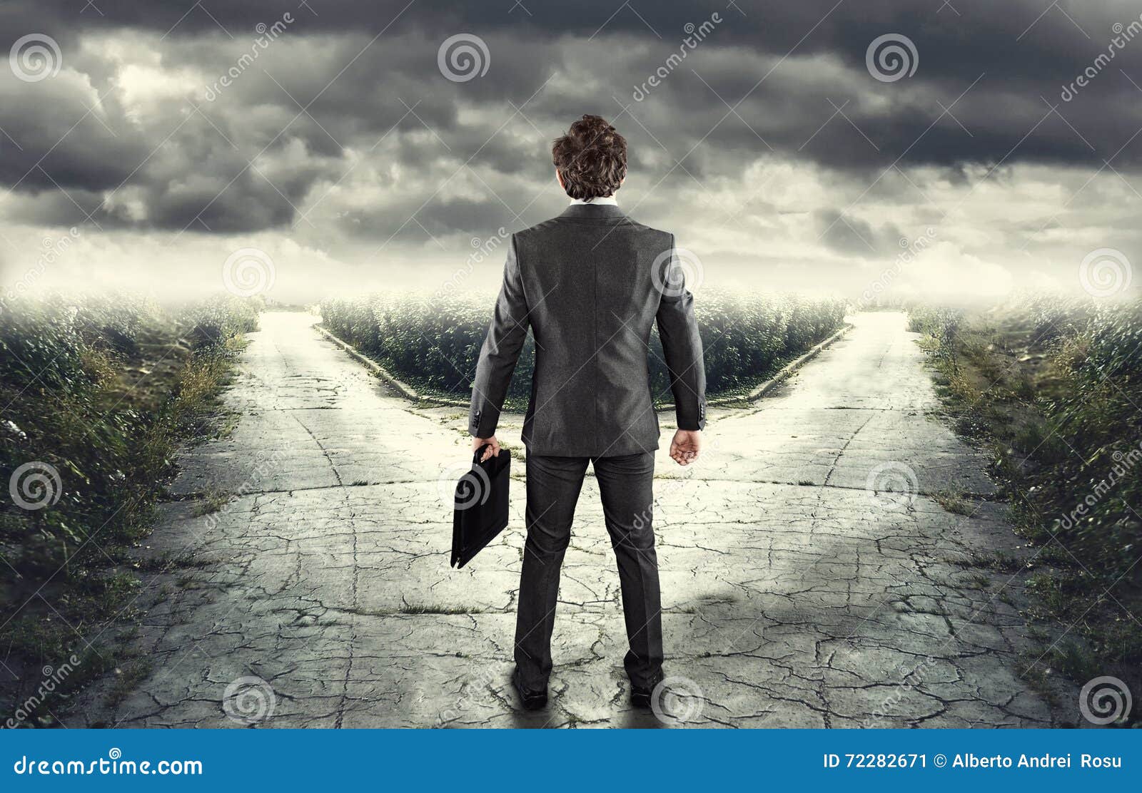 Which path? stock image. Image of doubt, ambition, caucasian - 72282671