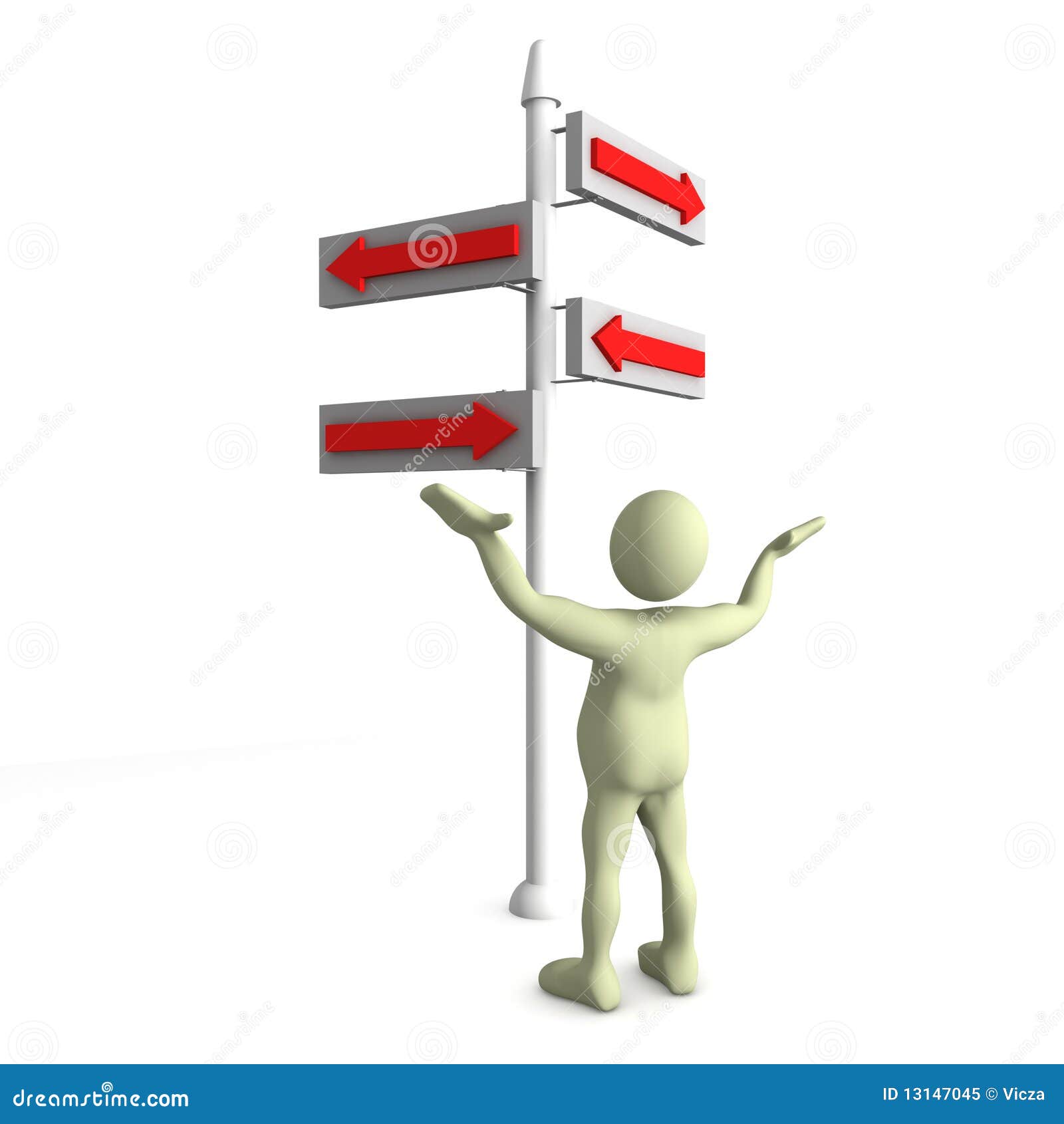 Which way ? stock illustration. Illustration of arrow - 13147045