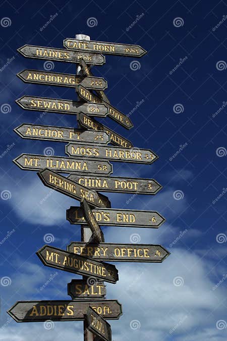 Which way? stock photo. Image of tourism, cape, clouds - 1746826