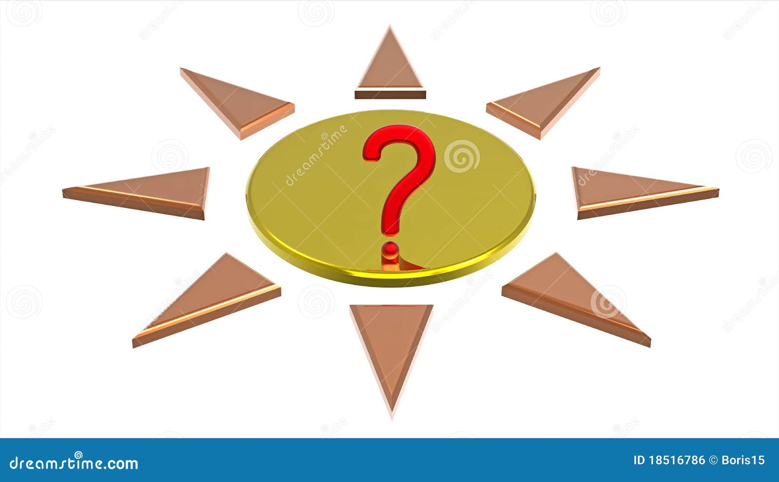 Which way stock illustration. Illustration of render - 18516786