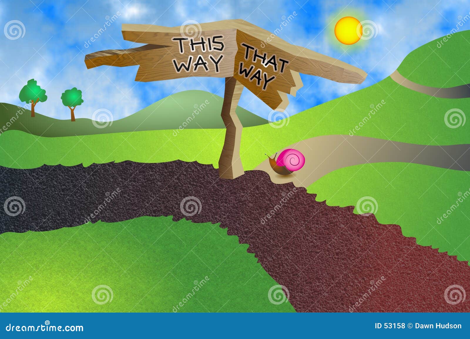 Which Way stock illustration. Illustration of concepts, graphics - 53158