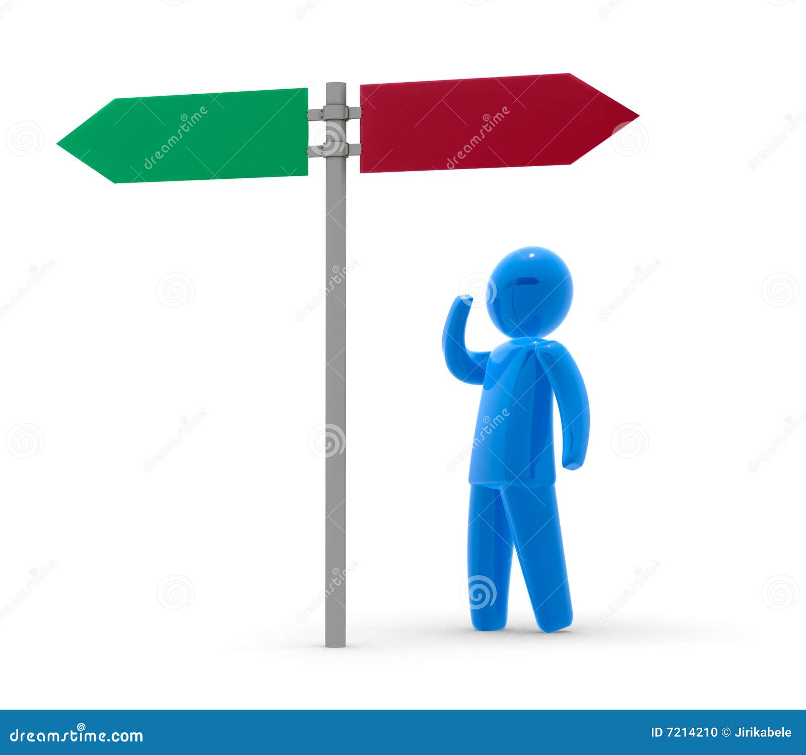 Which way? stock illustration. Illustration of message - 7214210