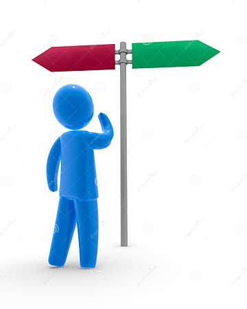Which way? stock illustration. Illustration of business - 7214219