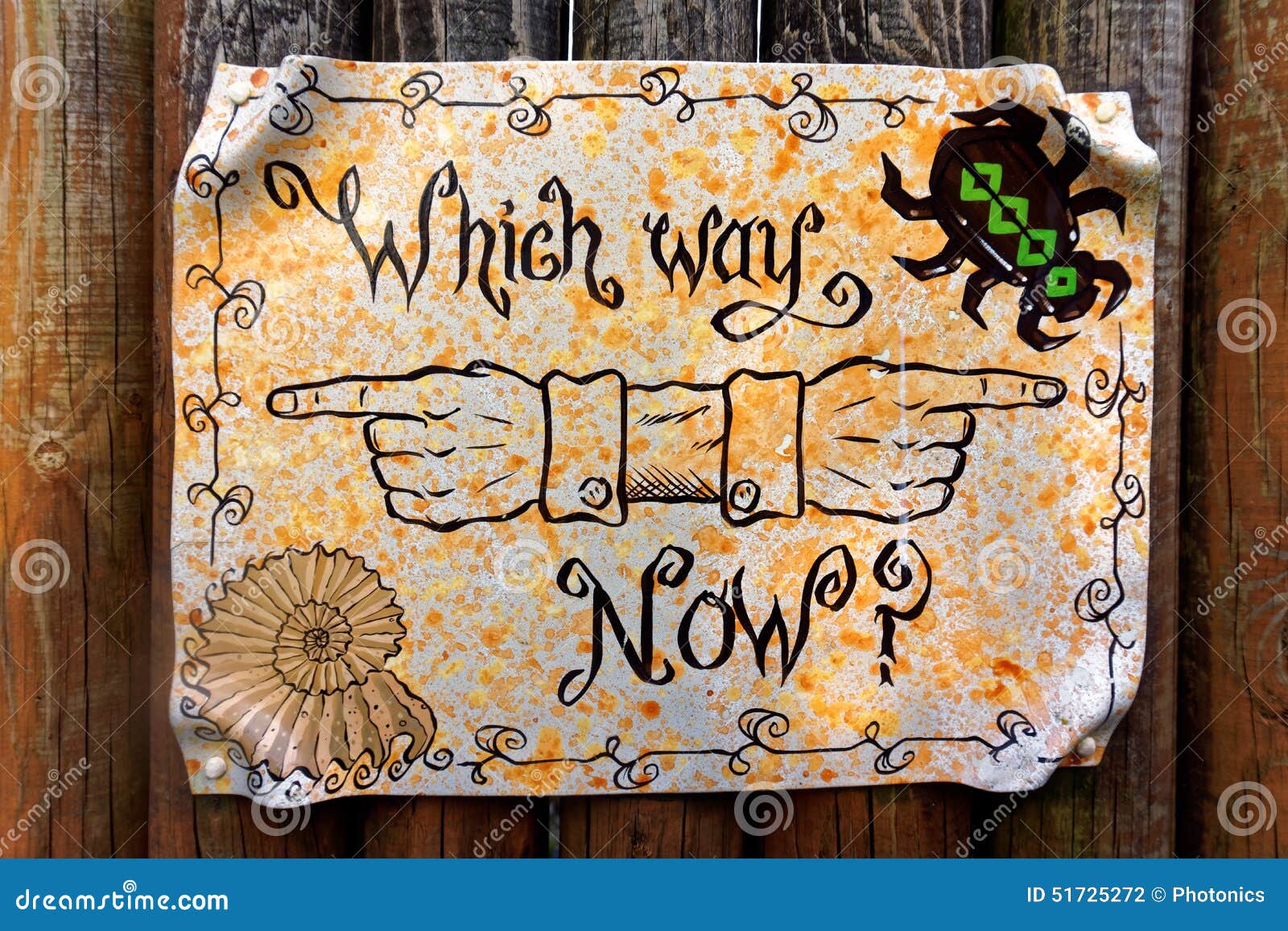 Which Way Now Sign stock photo. Image of metaphorical - 51725272