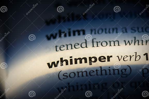 Whimper stock photo. Image of dictionary, idea, whimper - 161577150