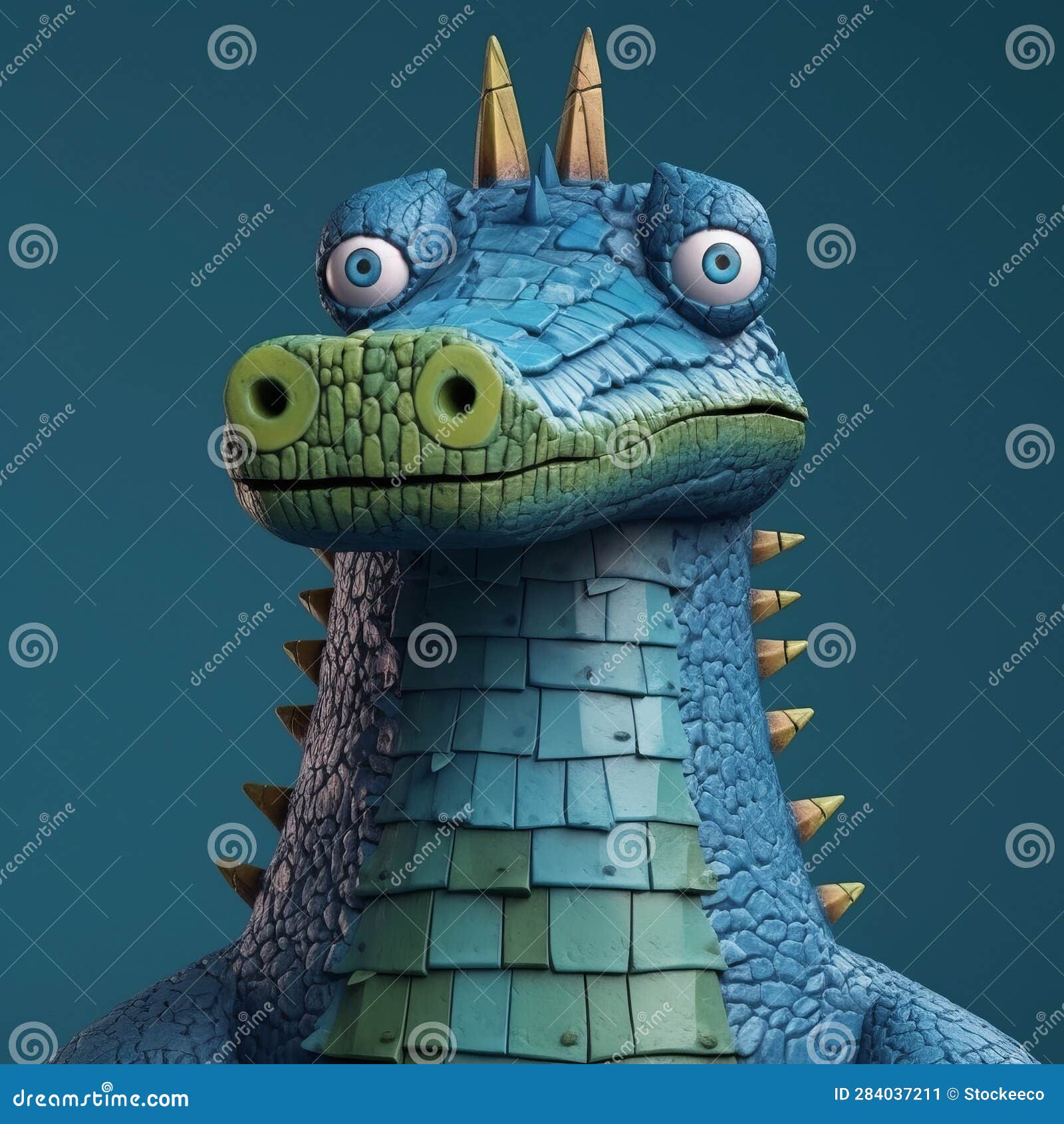 Whimsical Animatronic Dragon 3d Model With Layered Textures And ...