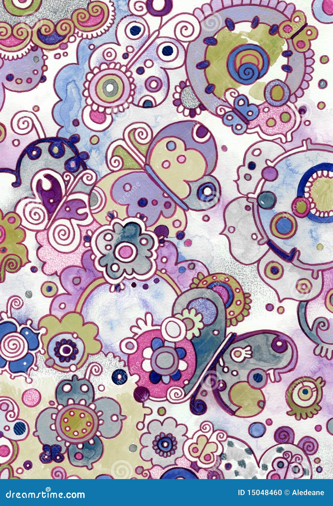 Whimsical Background stock illustration. Illustration of abstract ...