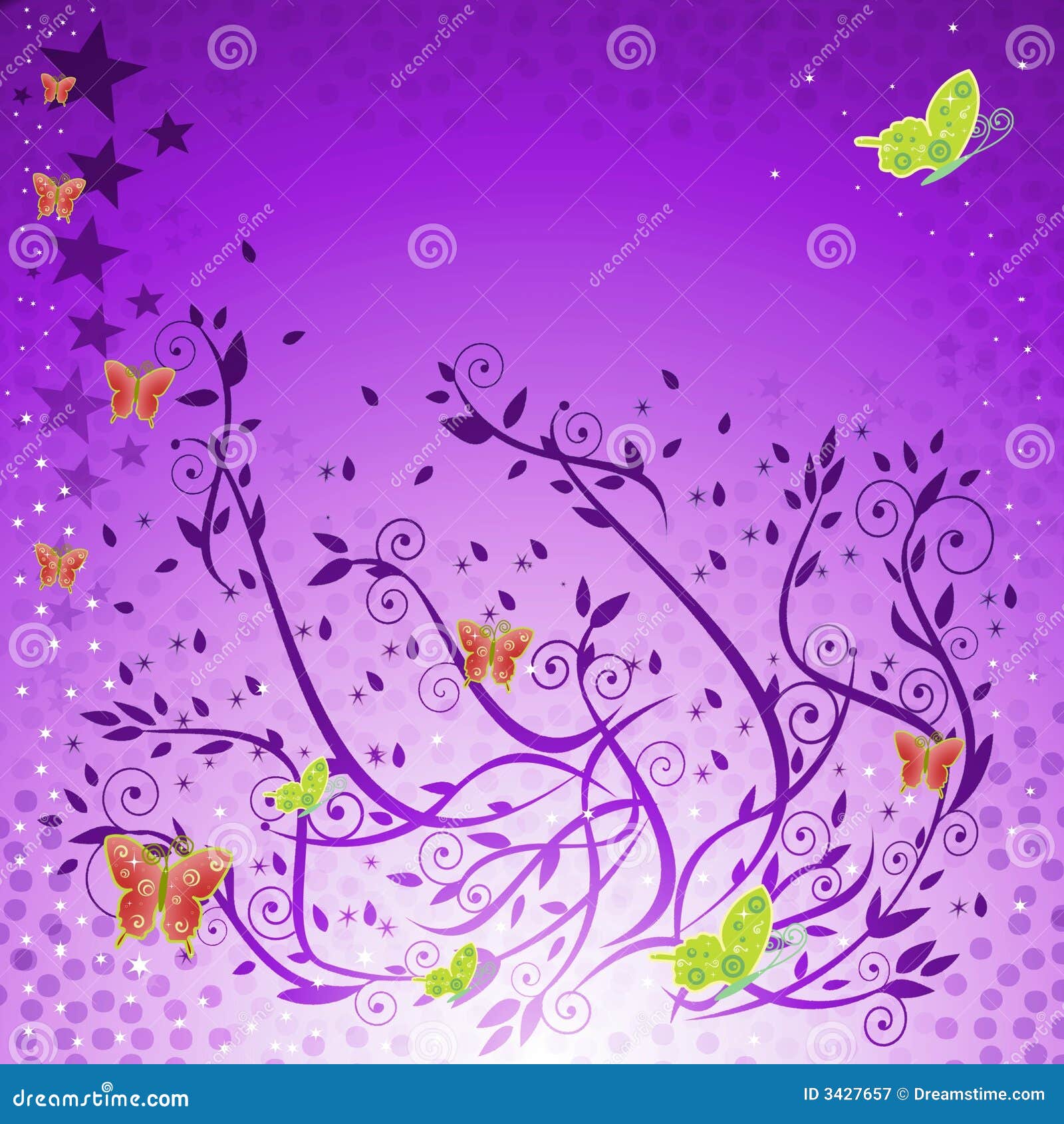 Whimsical Background Design Stock Illustration - Illustration of nature ...