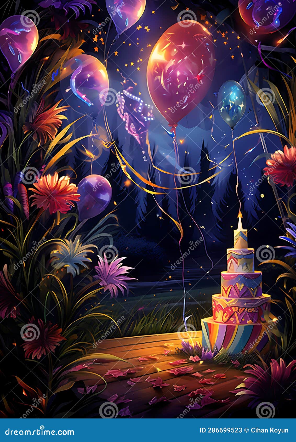Whimsical Background Graphics Stock Illustration - Illustration of ...