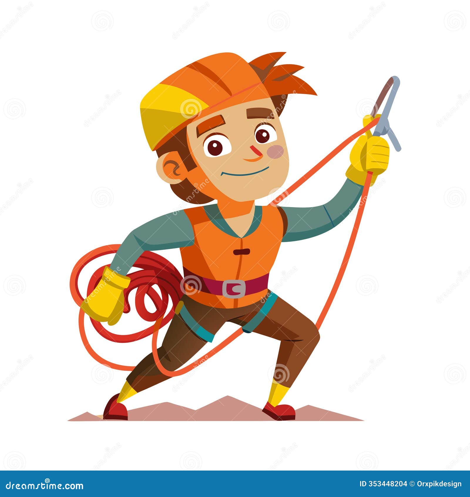 Climber Character Creation Set. Climber, Tourist. Icons With Different ...