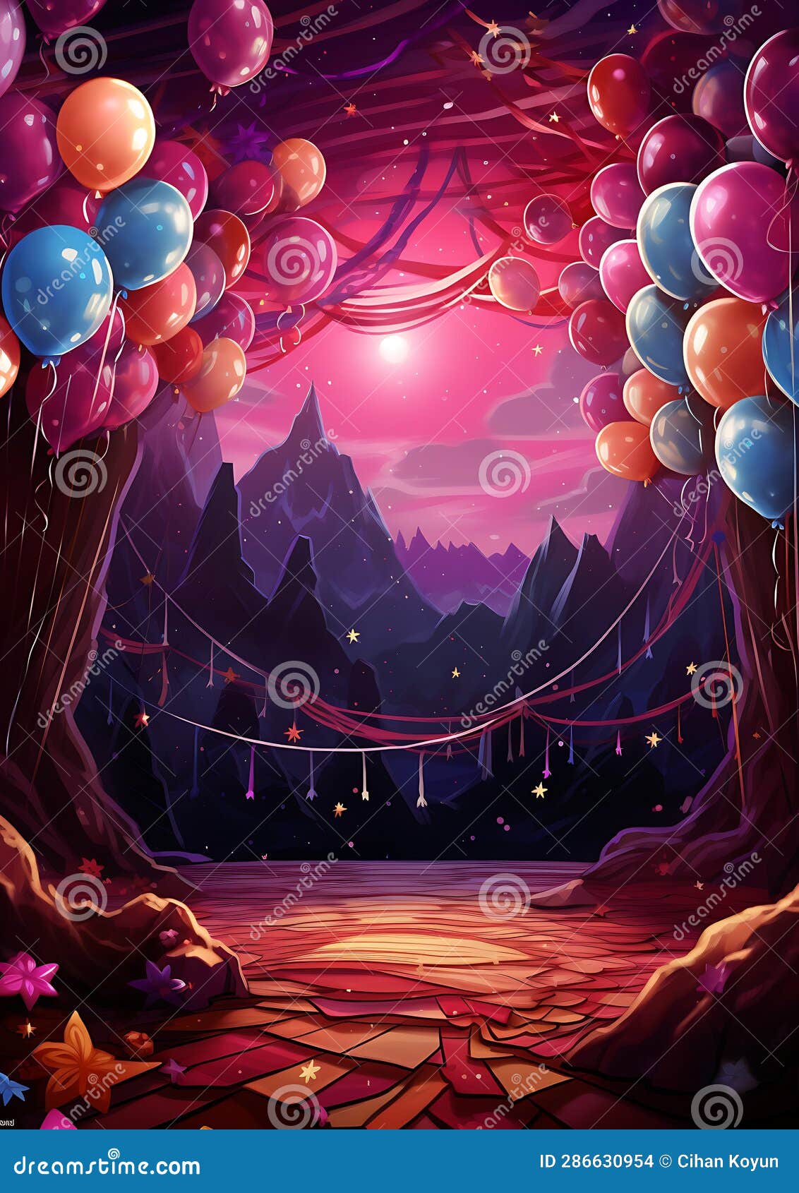 Whimsical card backdrops stock illustration. Illustration of design ...