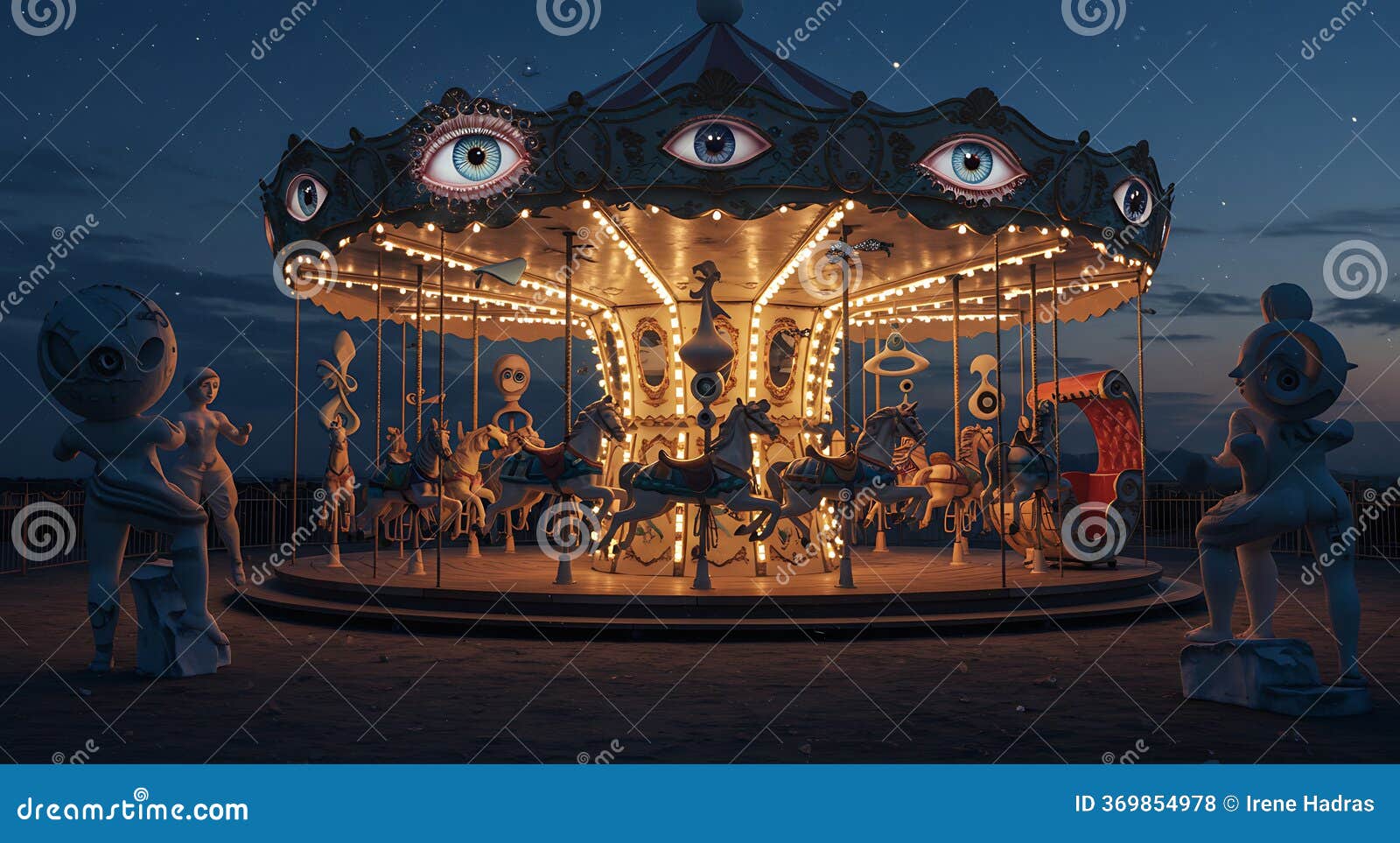 Whimsical Carousel Congratulations Card Royalty-Free Stock Photo ...