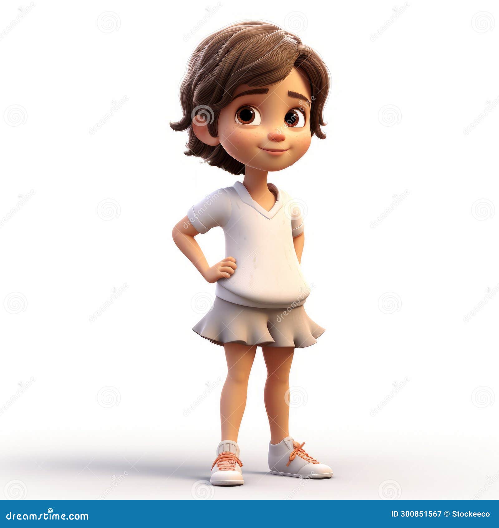 Whimsical Cartoon Girl In Lilia Alvarado Style Stock Illustration Illustration Of Eyecatching