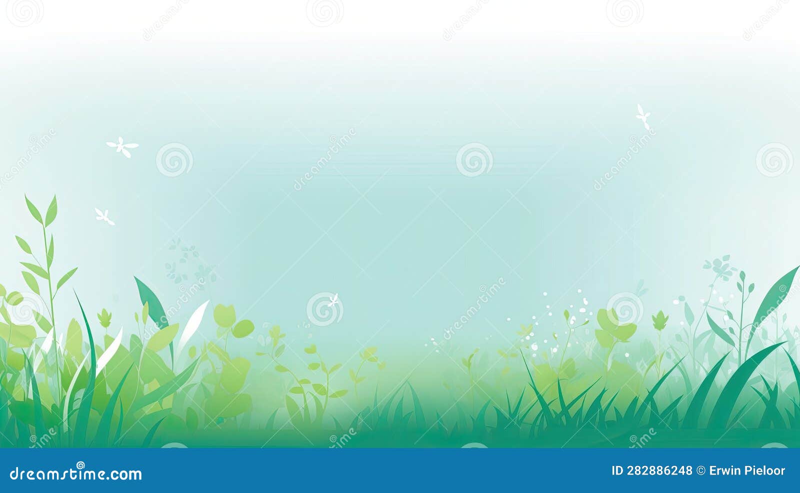 Whimsical Cartoon-inspired Nature Wallpaper Stock Illustration ...
