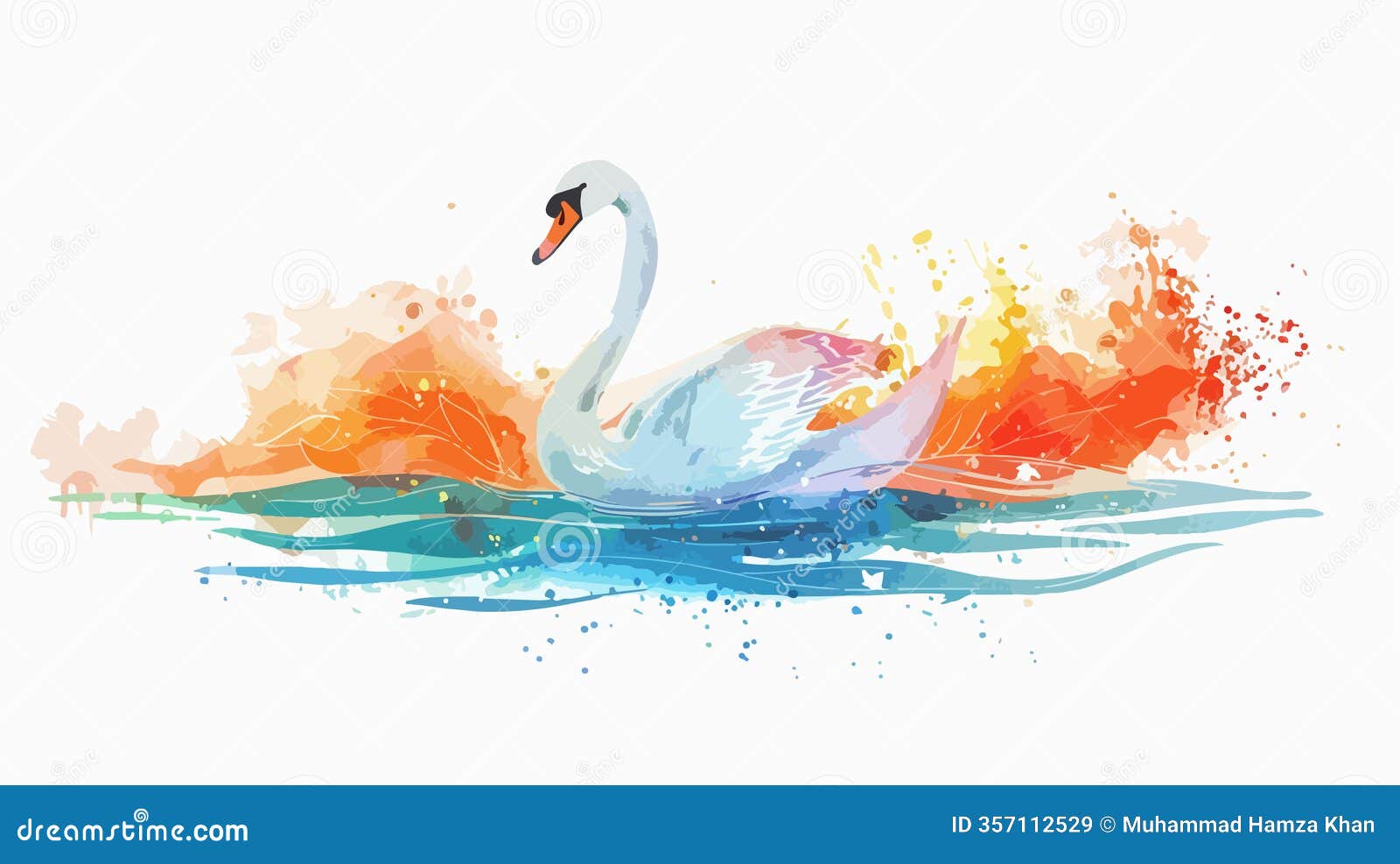 Whimsical Cartoon Swan Animation for Creative Projects and Designs ...