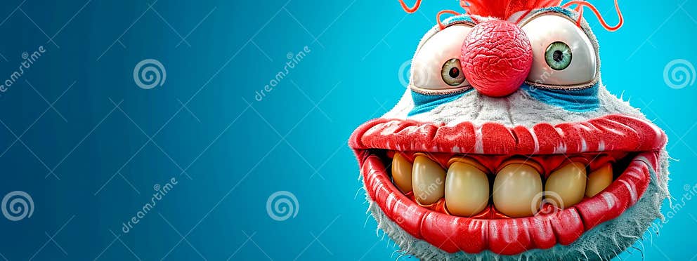 A Whimsical Character with an Oversized, Expressive Face, Featuring a ...