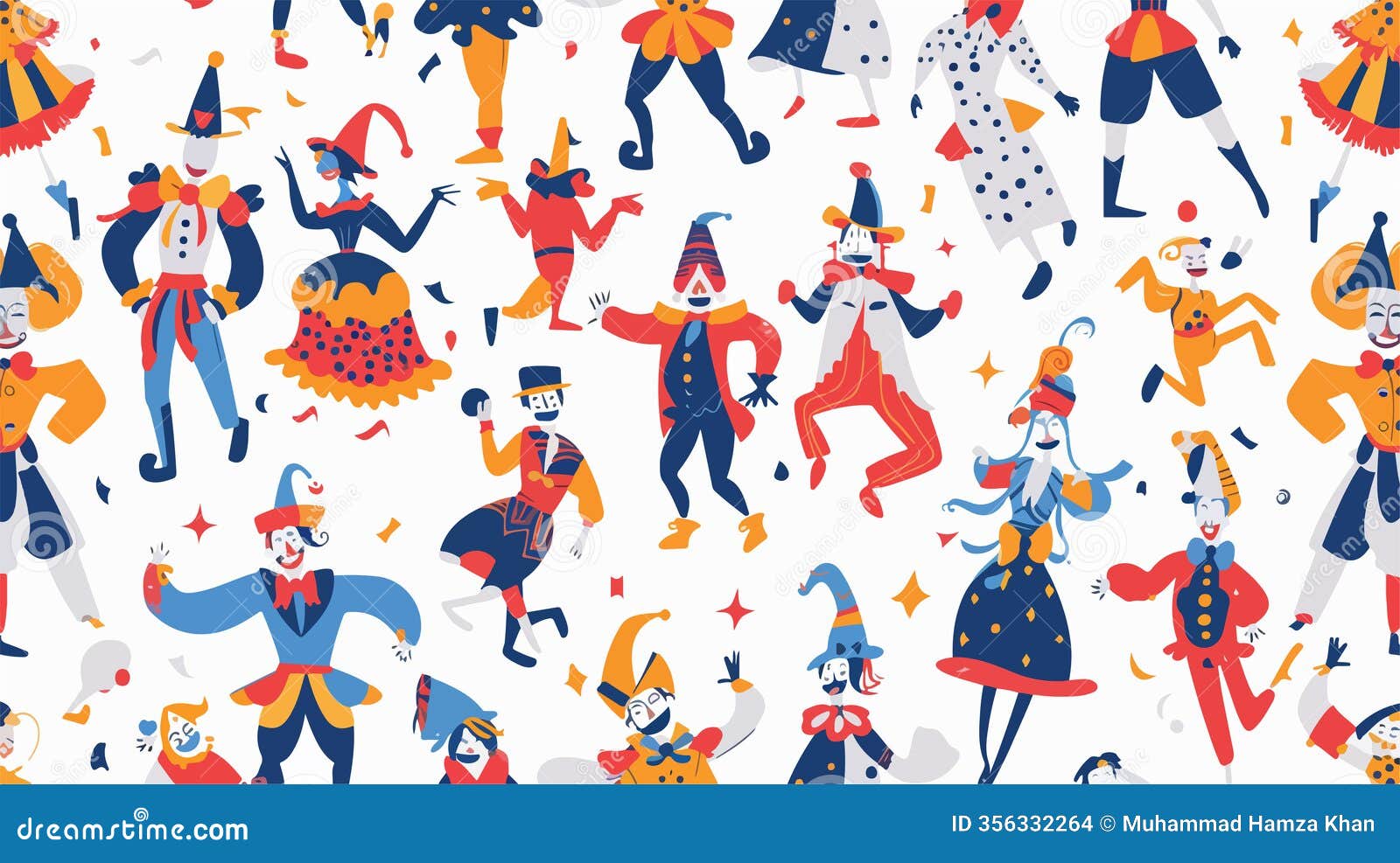 Circus Characters. Juggling Animals, Juggler Artist Clown And Strongman ...