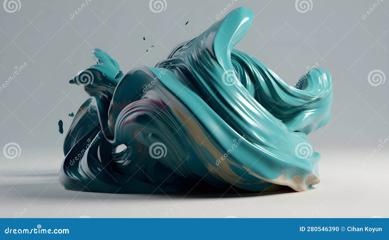 Whimsical Color Vortex, Abstract Desktop Wallpaper Stock Illustration ...