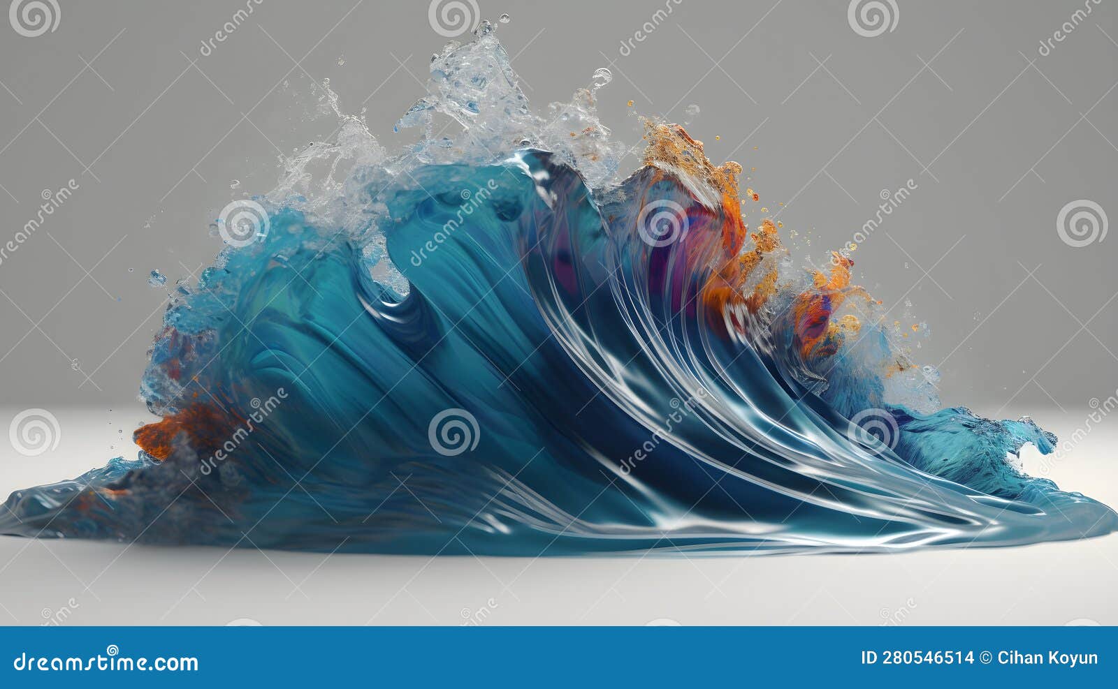 Whimsical Color Vortex, Abstract Desktop Wallpaper Stock Illustration ...