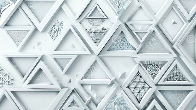 A Whimsical Display of Triangular Frames with Elegant Handdrawn ...