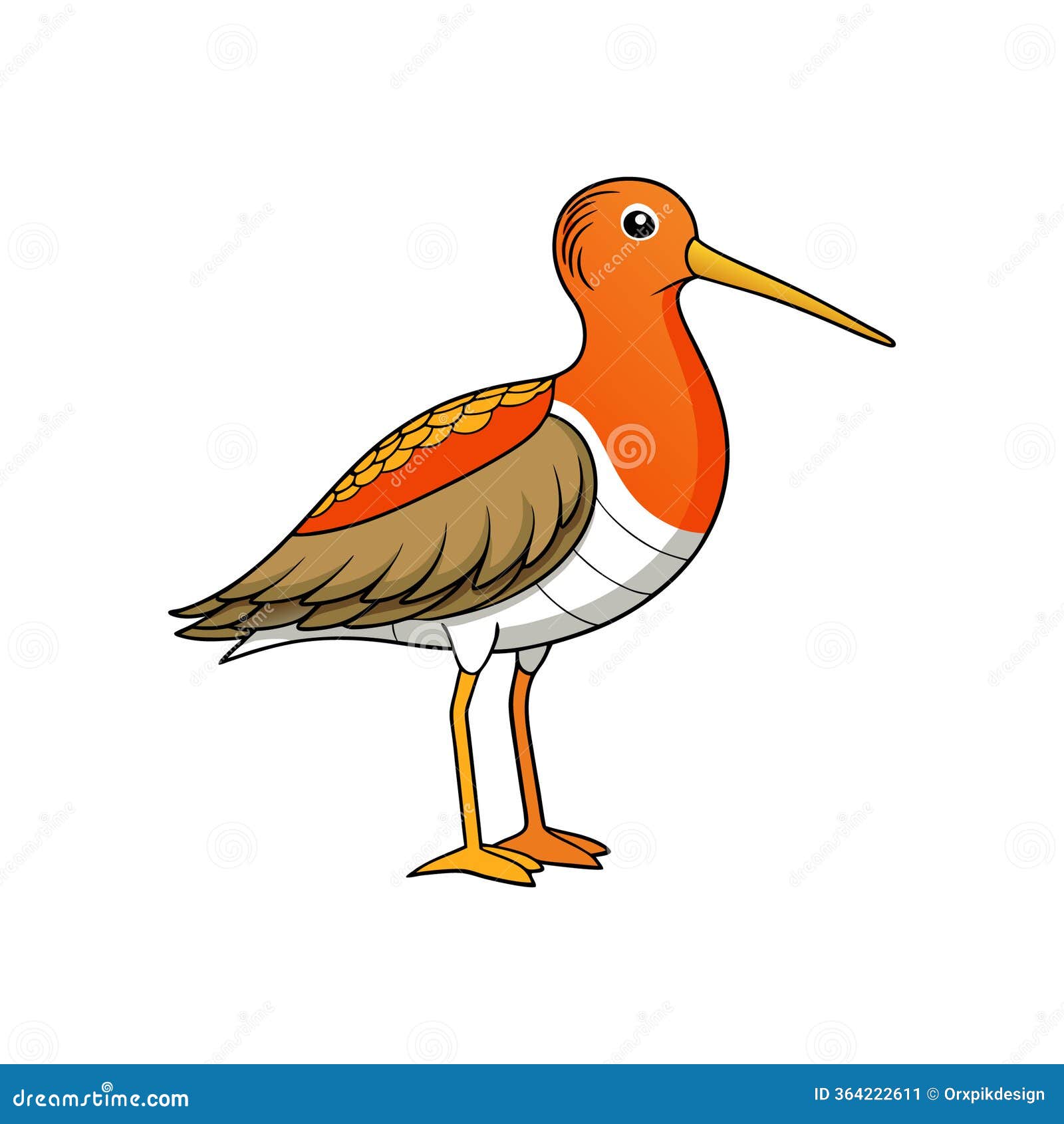 Dunlin Fun Coloring Page For Kids Royalty-Free Stock Photo ...