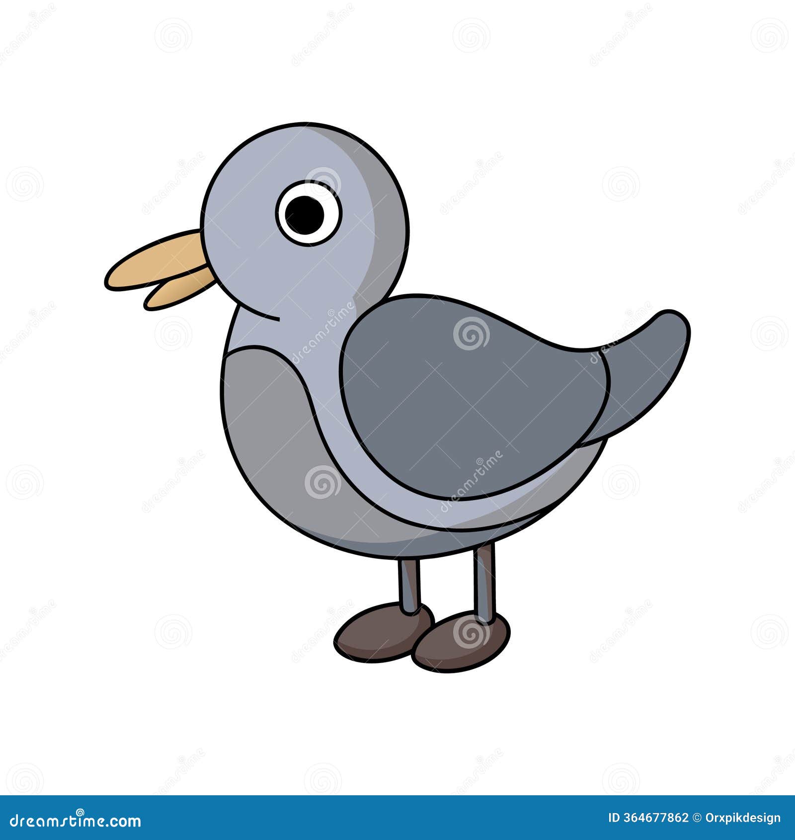 Dunlin Fun Coloring Page For Kids Royalty-Free Stock Photo ...