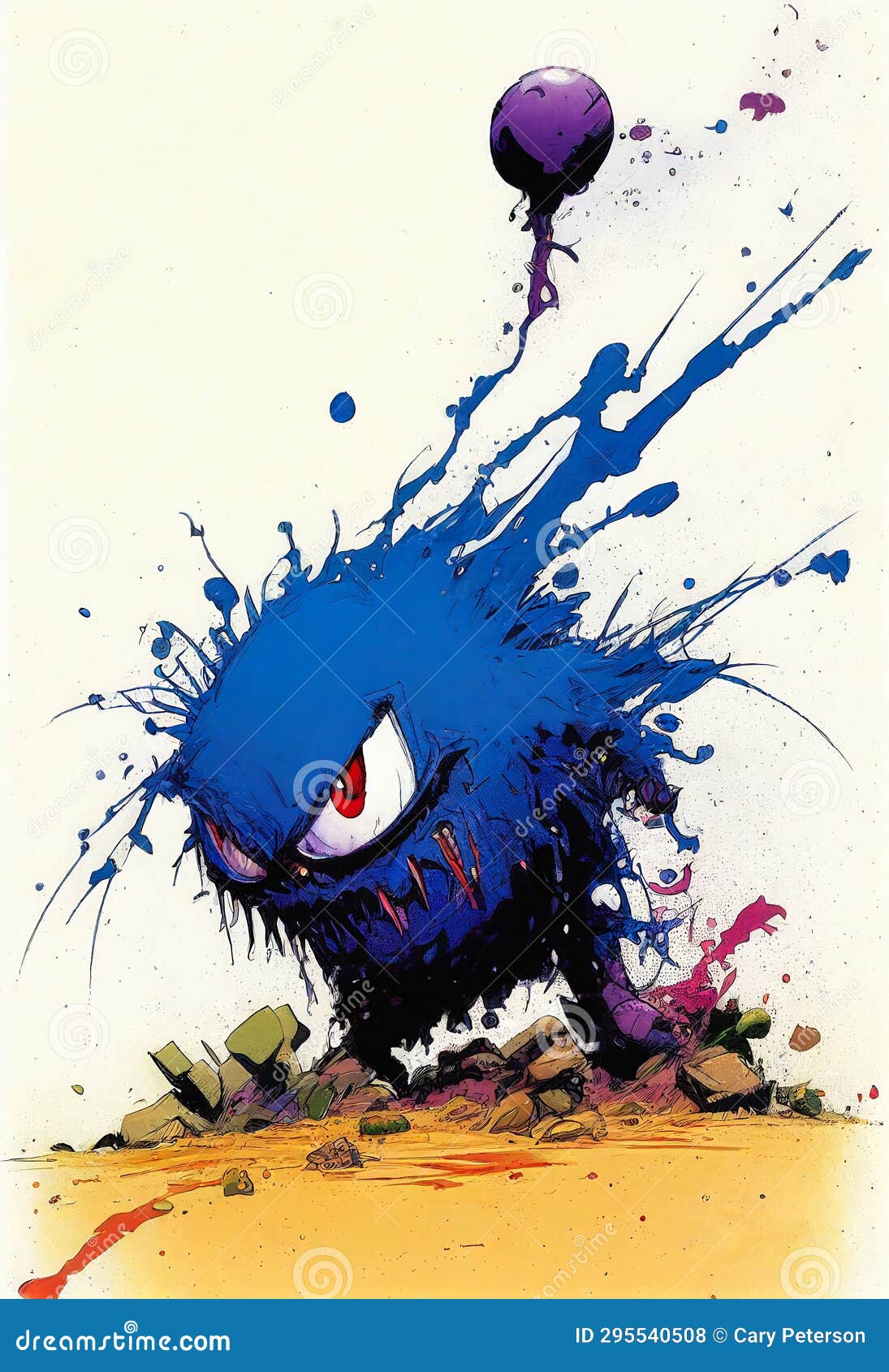 Whimsical Evolution: the Colorful Tale of a Playful Wisp and a F Stock ...