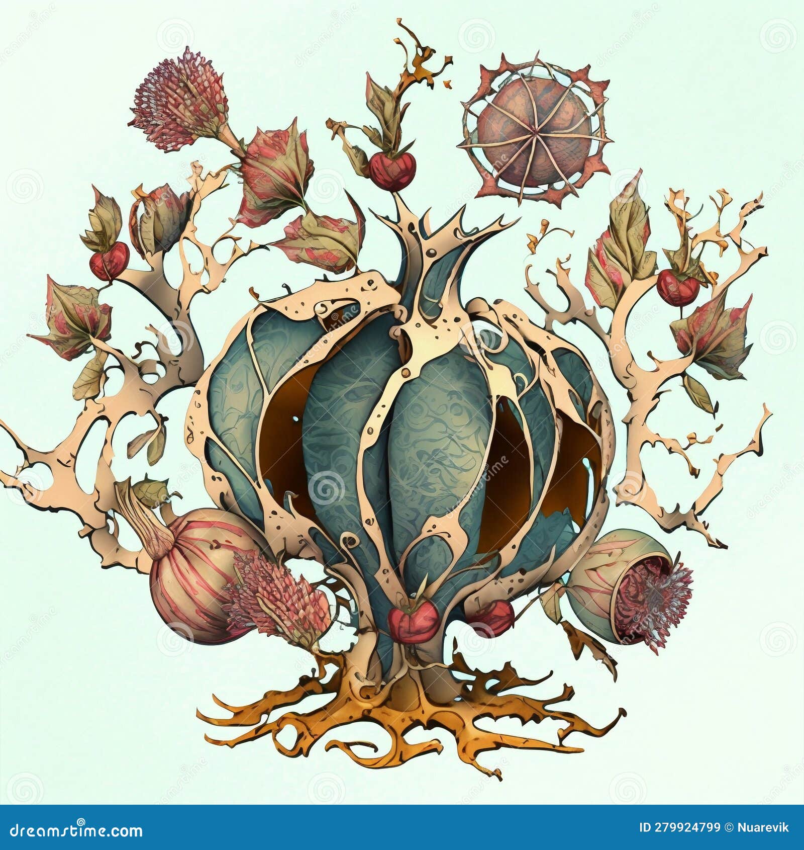 Whimsical Fantasy Decorative Object AI Generated Artwork Stock ...