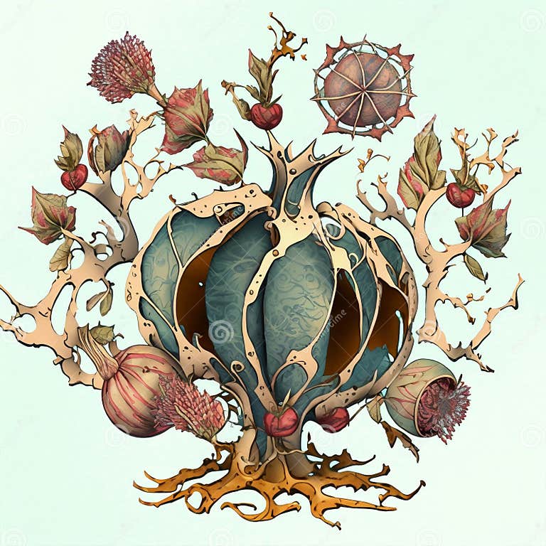 Whimsical Fantasy Decorative Object AI Generated Artwork Stock ...