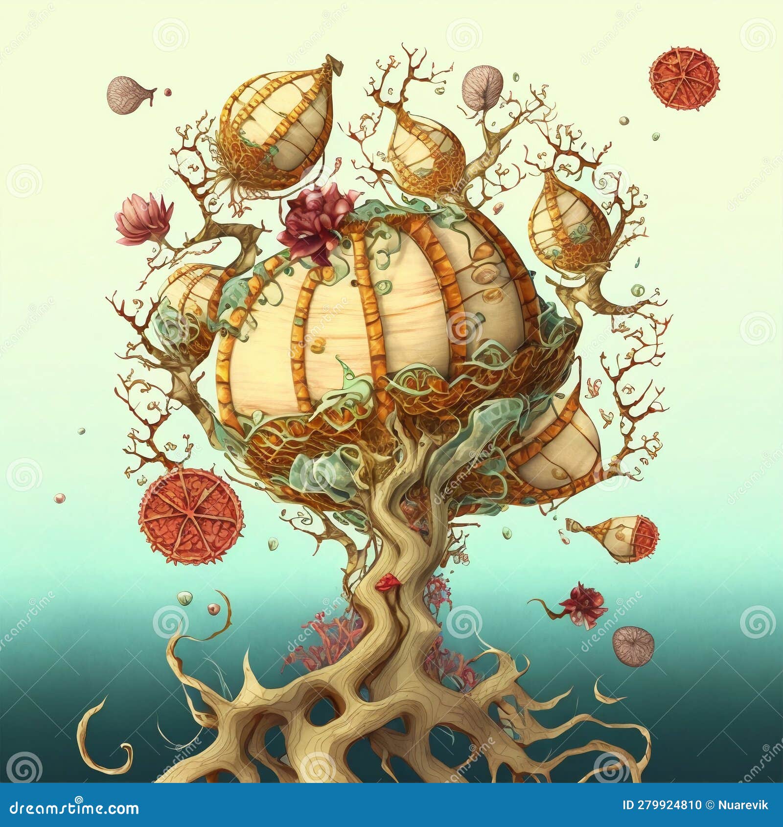 Whimsical Fantasy Decorative Object AI Generated Artwork Stock ...