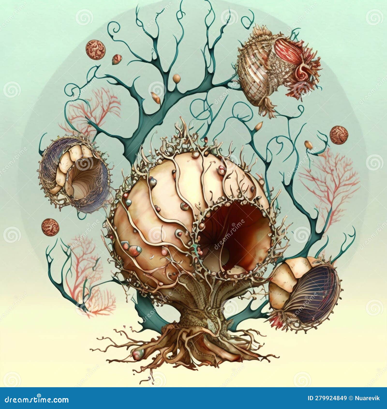 Whimsical Fantasy Decorative Object AI Generated Artwork Stock ...