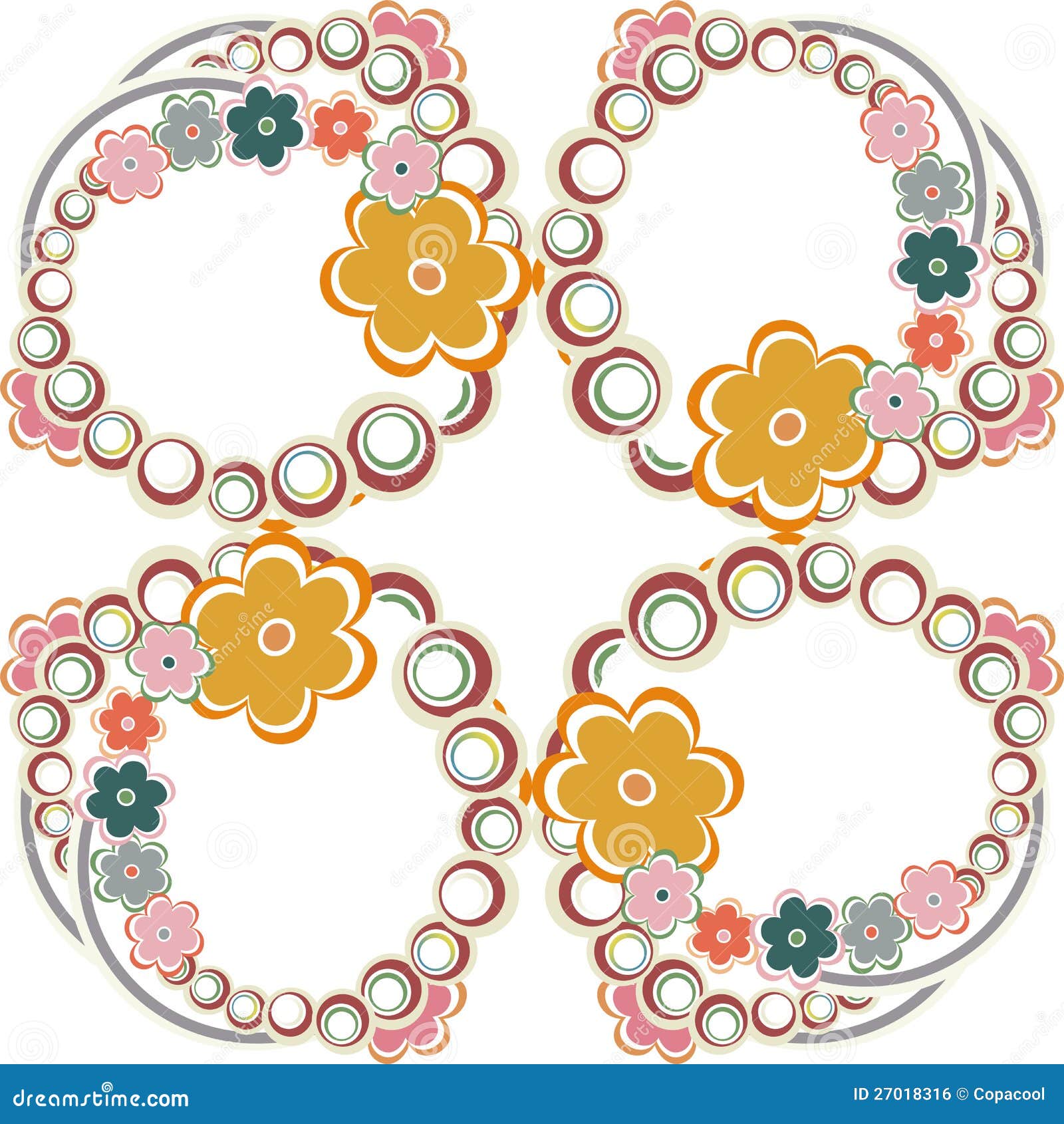 Whimsical Floral Background - Seamless Pattern Stock Vector ...