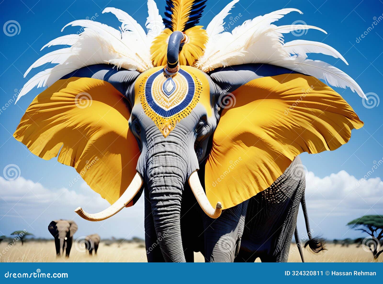 A Whimsical Gathering of Adorable Creatures in Harmony Stock ...