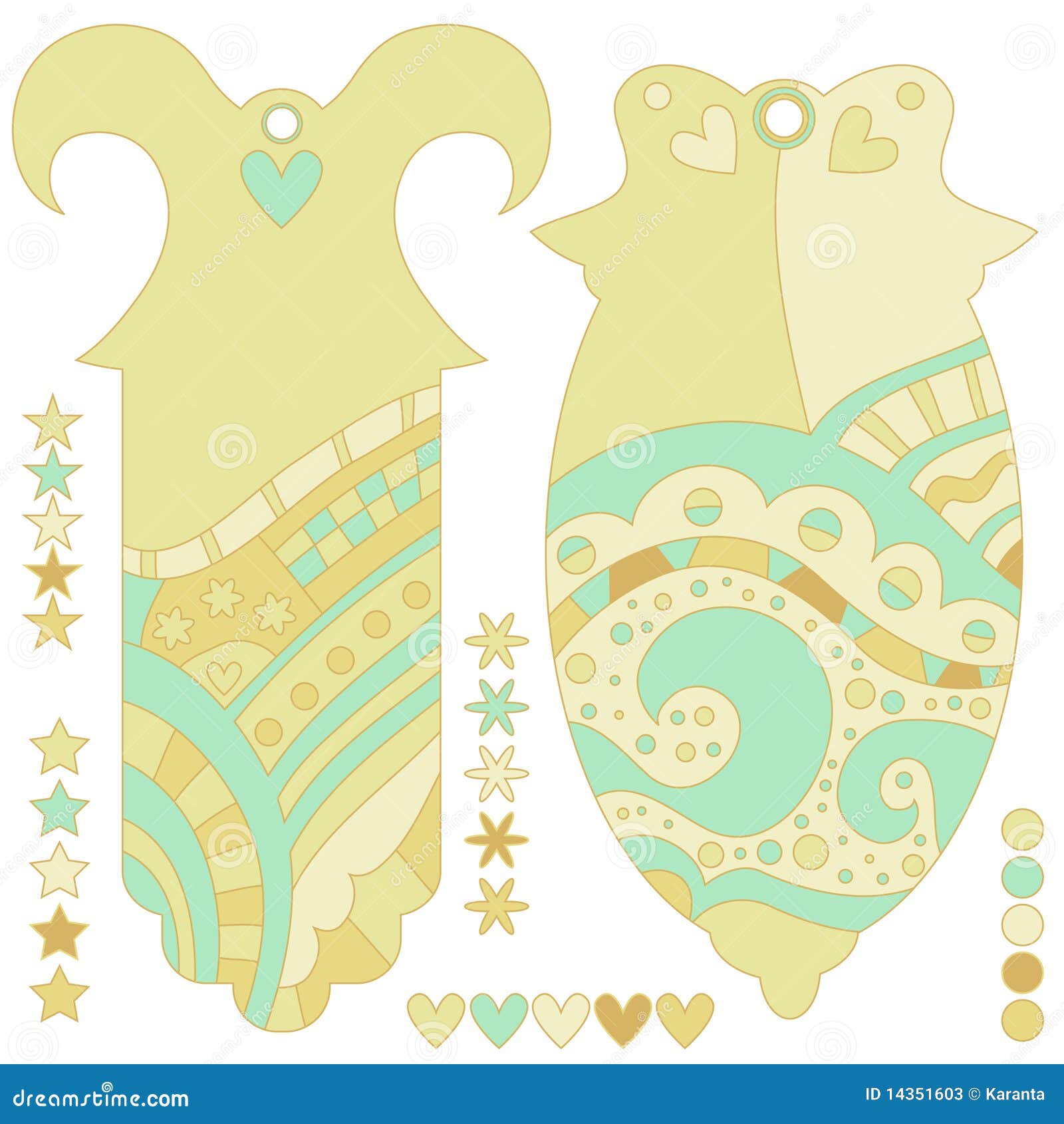 Whimsical Green And Blue Background Stock Photography | CartoonDealer ...