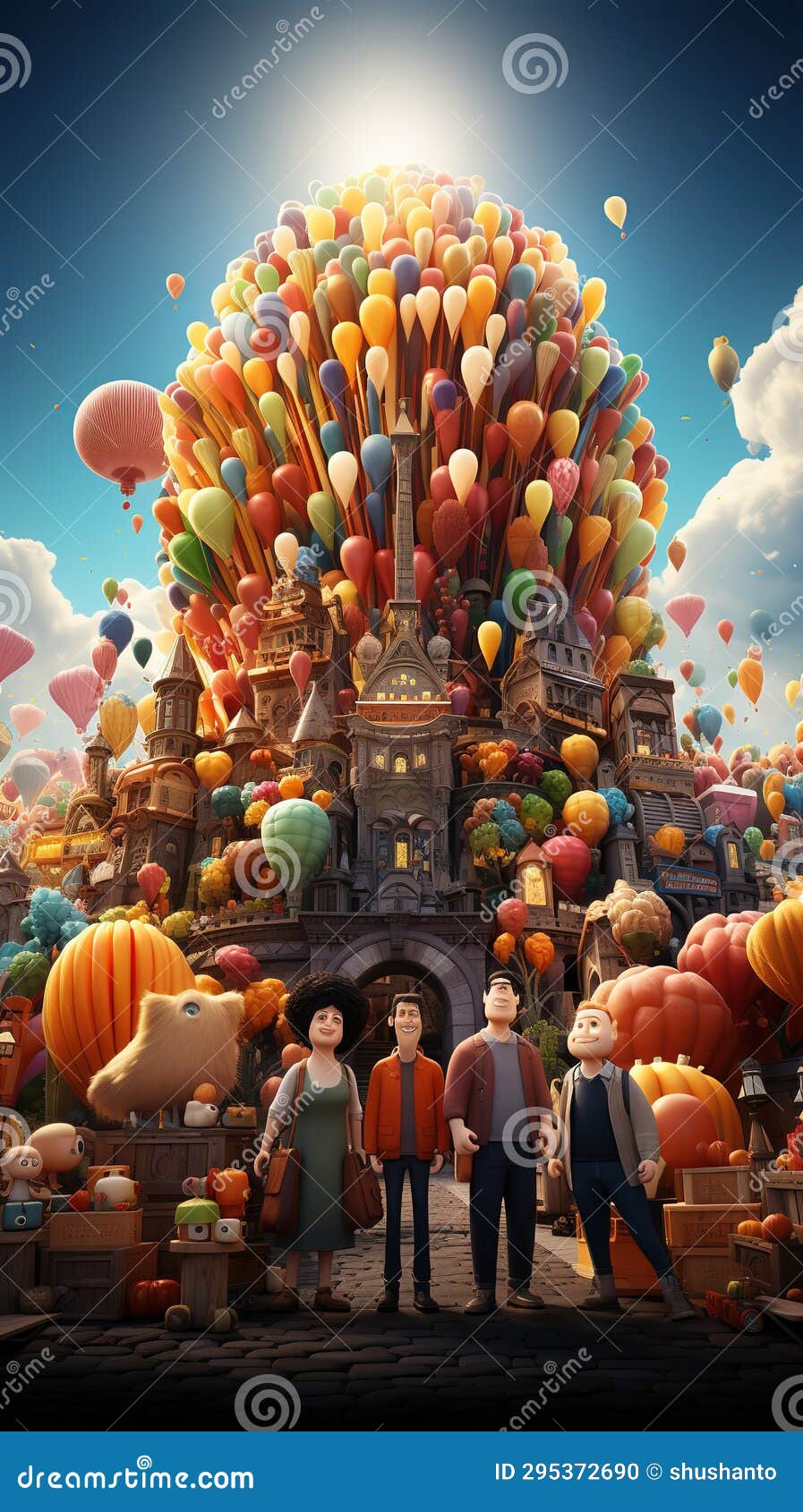 A Whimsical and Heartwarming Thanksgiving Scene, with a Cornucopia ...