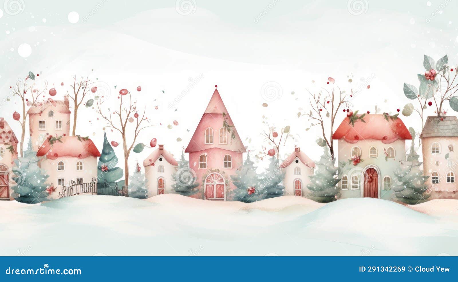 Whimsical Holiday Design, Joy, Visuals Stock Illustration ...