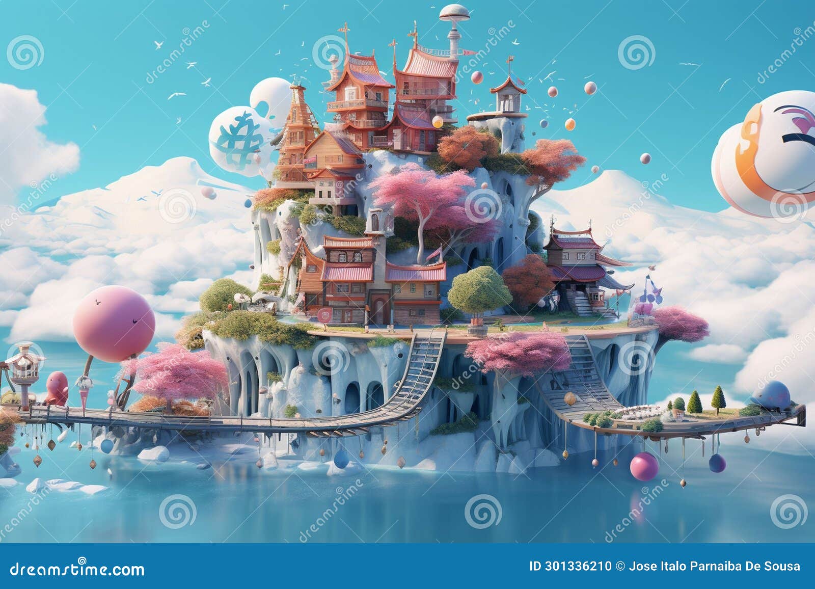 Whimsical and Imaginative 2024 Calendar Layouts Stock Illustration ...