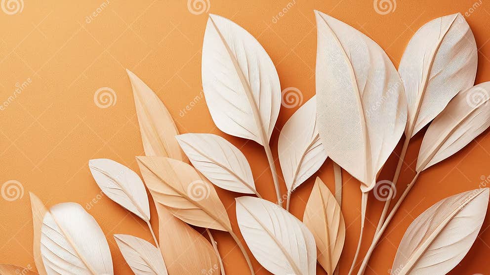 Whimsical leaf shapes stock illustration. Illustration of element ...