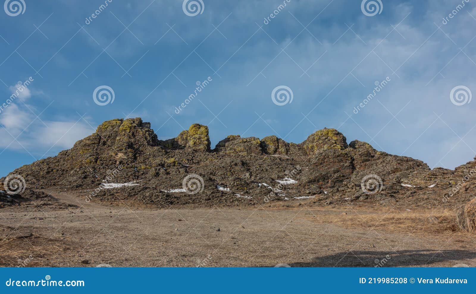 A Whimsical Mountain Range, Devoid of Vegetation, Against the Backdrop ...