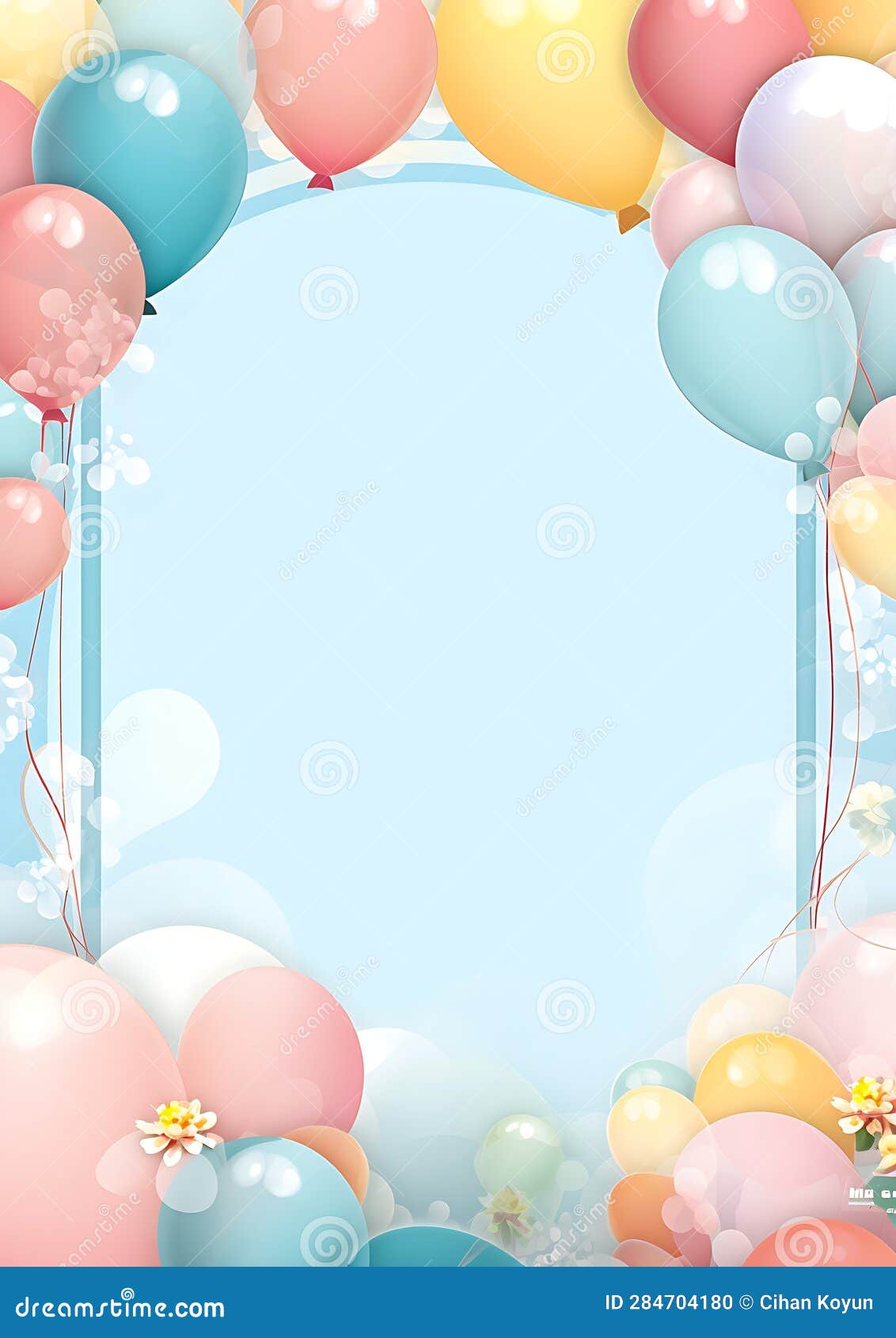 Whimsical Party Frames for Celebrations Stock Illustration ...
