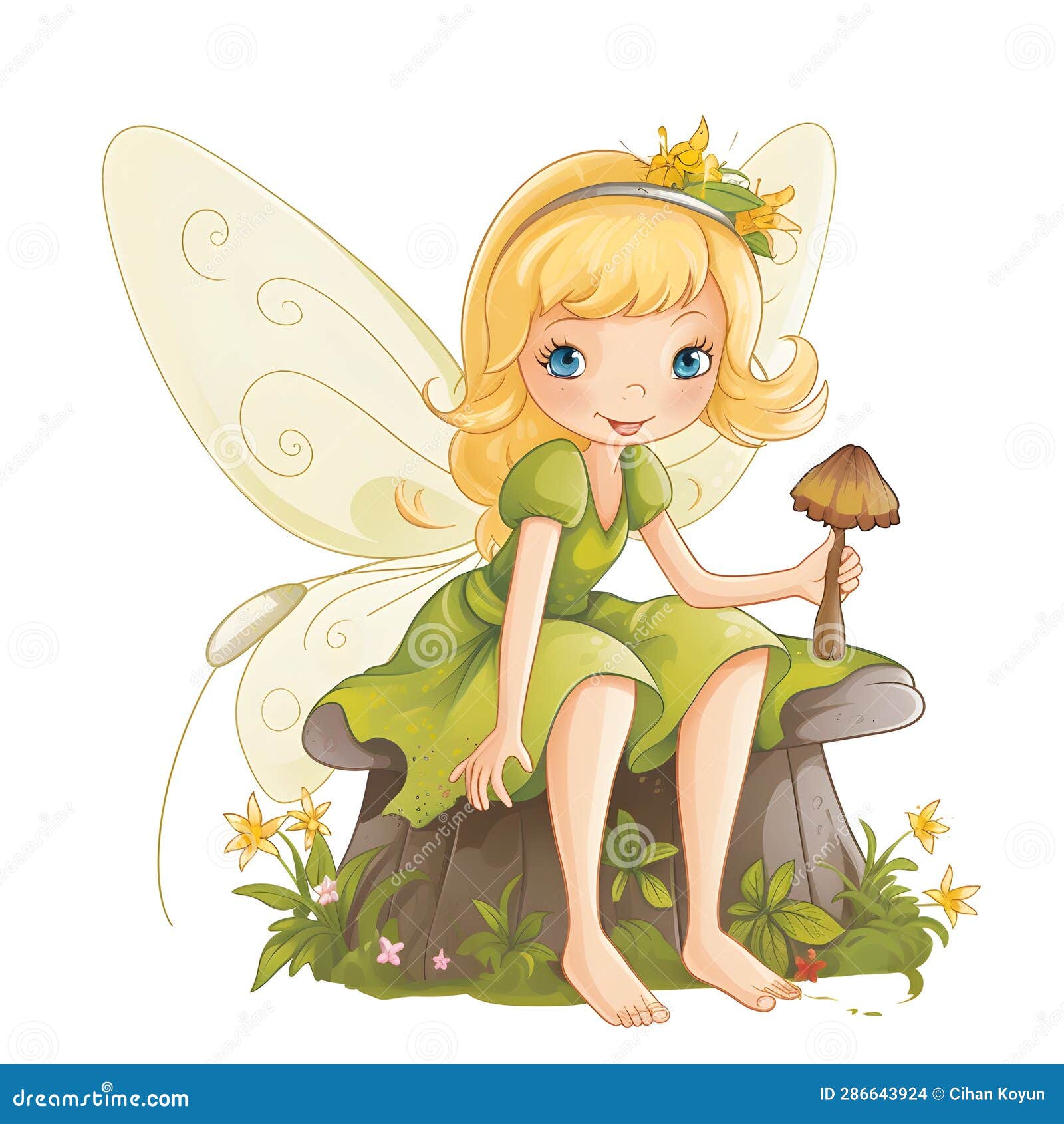 Whimsical pixie character stock illustration. Illustration of tale ...