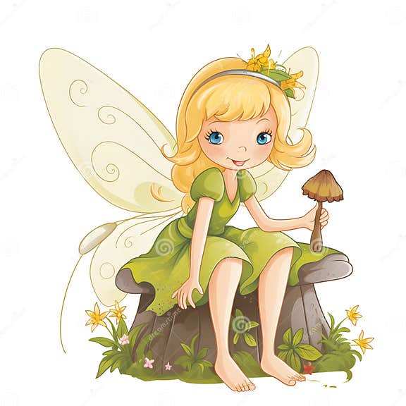 Whimsical pixie character stock illustration. Illustration of tale ...