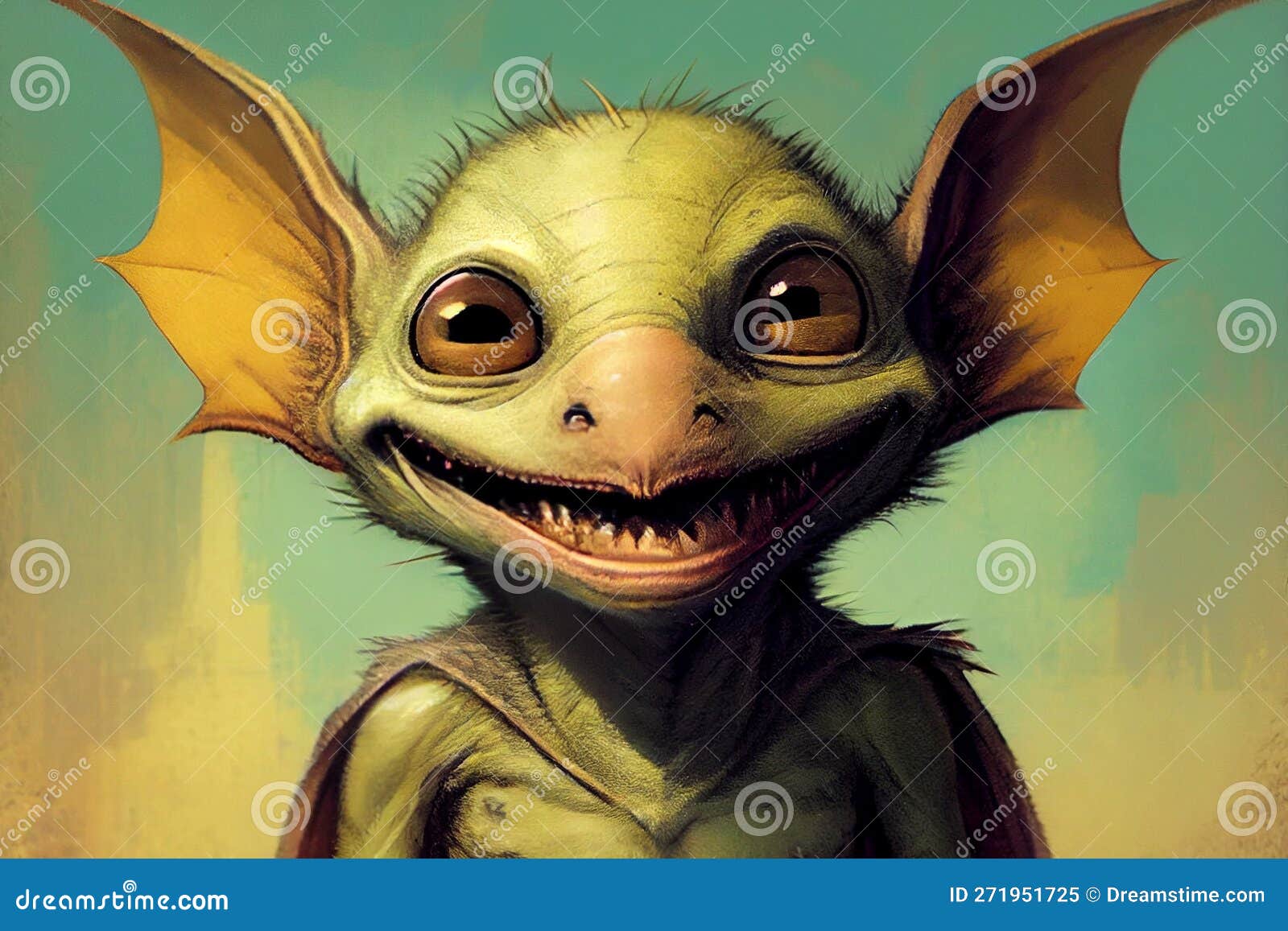 A Whimsical Portrait of a Charming and Amusing Bat, with Expressive ...
