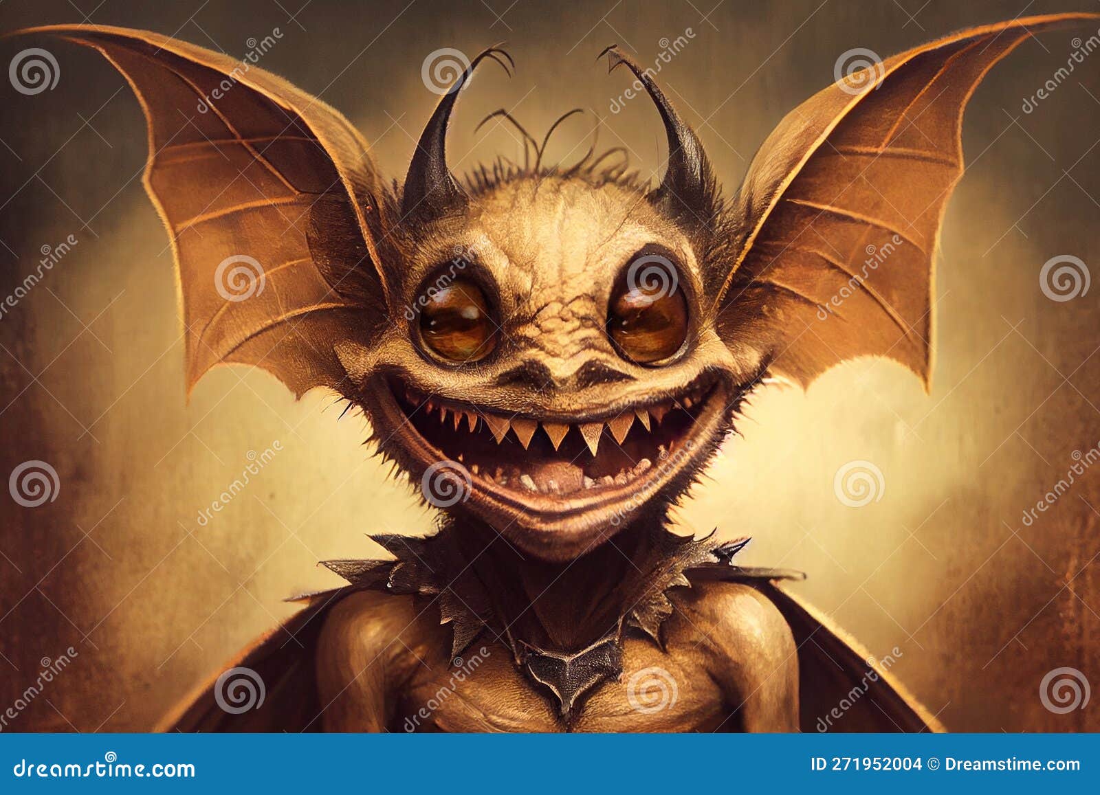 A Whimsical Portrait of a Charming and Amusing Bat, with Expressive ...