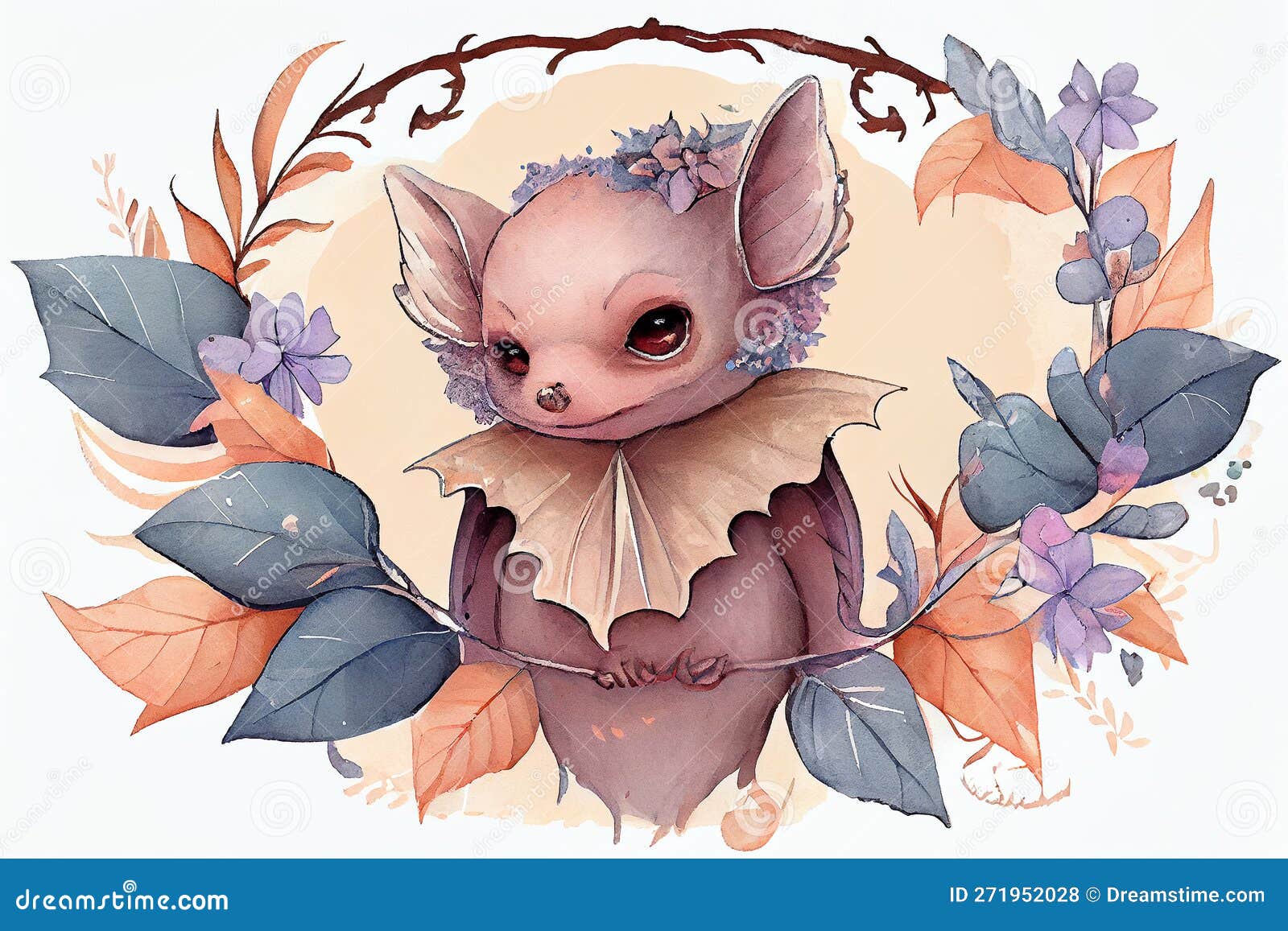 A Whimsical Portrait of a Charming and Amusing Bat, with Expressive ...