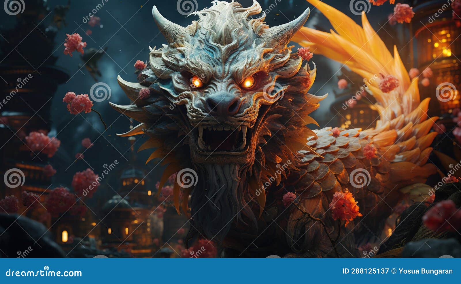 Whimsical Scenes of Myth, Digital Art Illustration, Generative AI Stock ...