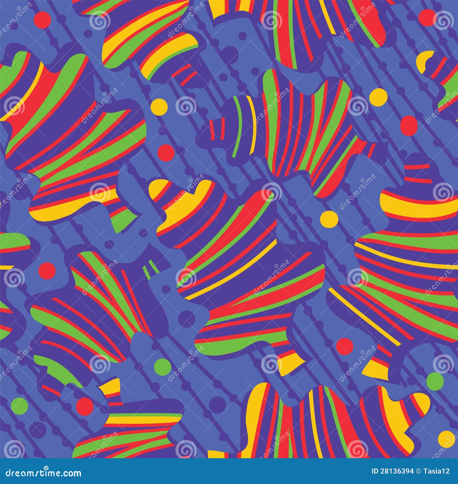 Whimsical Seamless Pattern - Autumn Leaves Stock Images - Image: 28136394