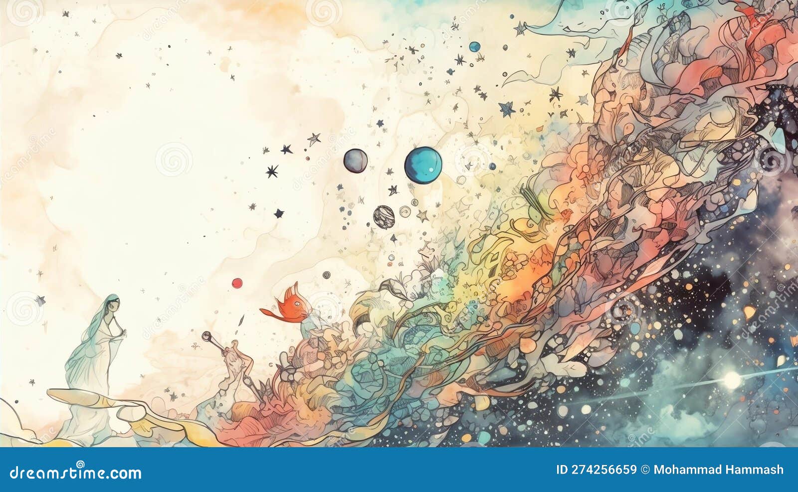 Whimsical Space-themed Decoration, Made with Generative AI Stock ...