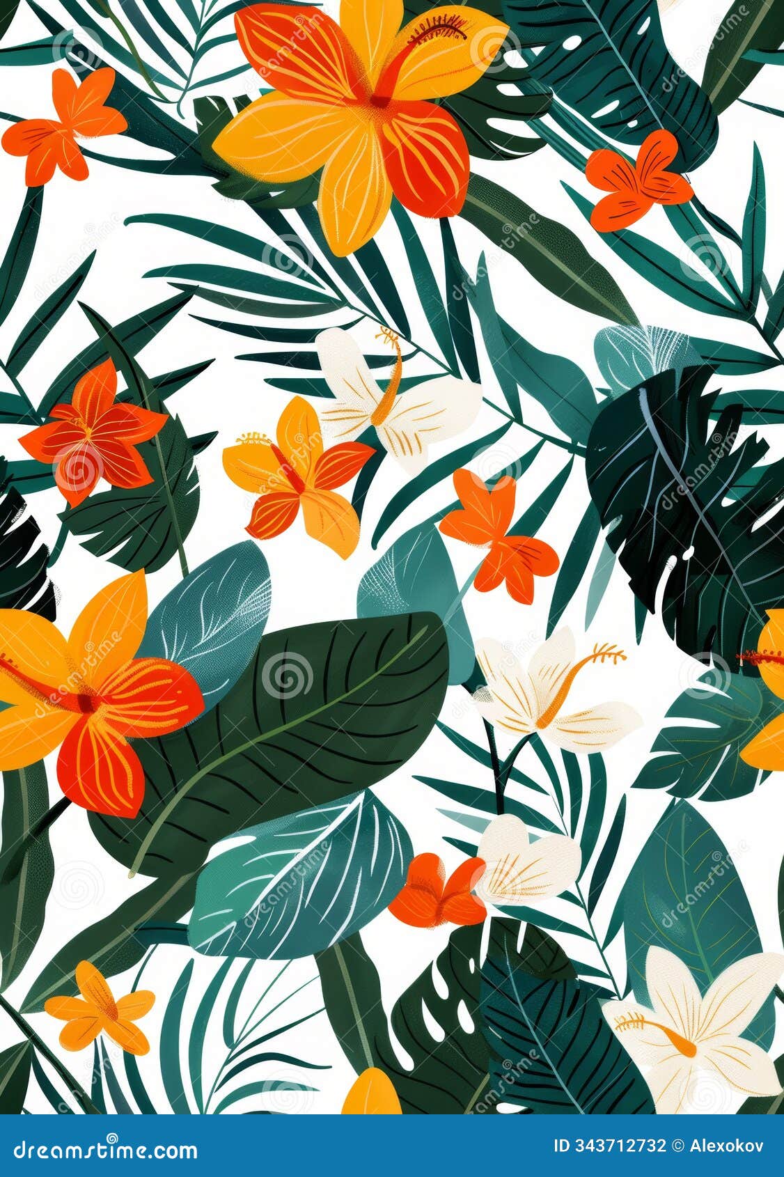 Whimsical Spring Floral Pattern for Design and Craft Projects ...